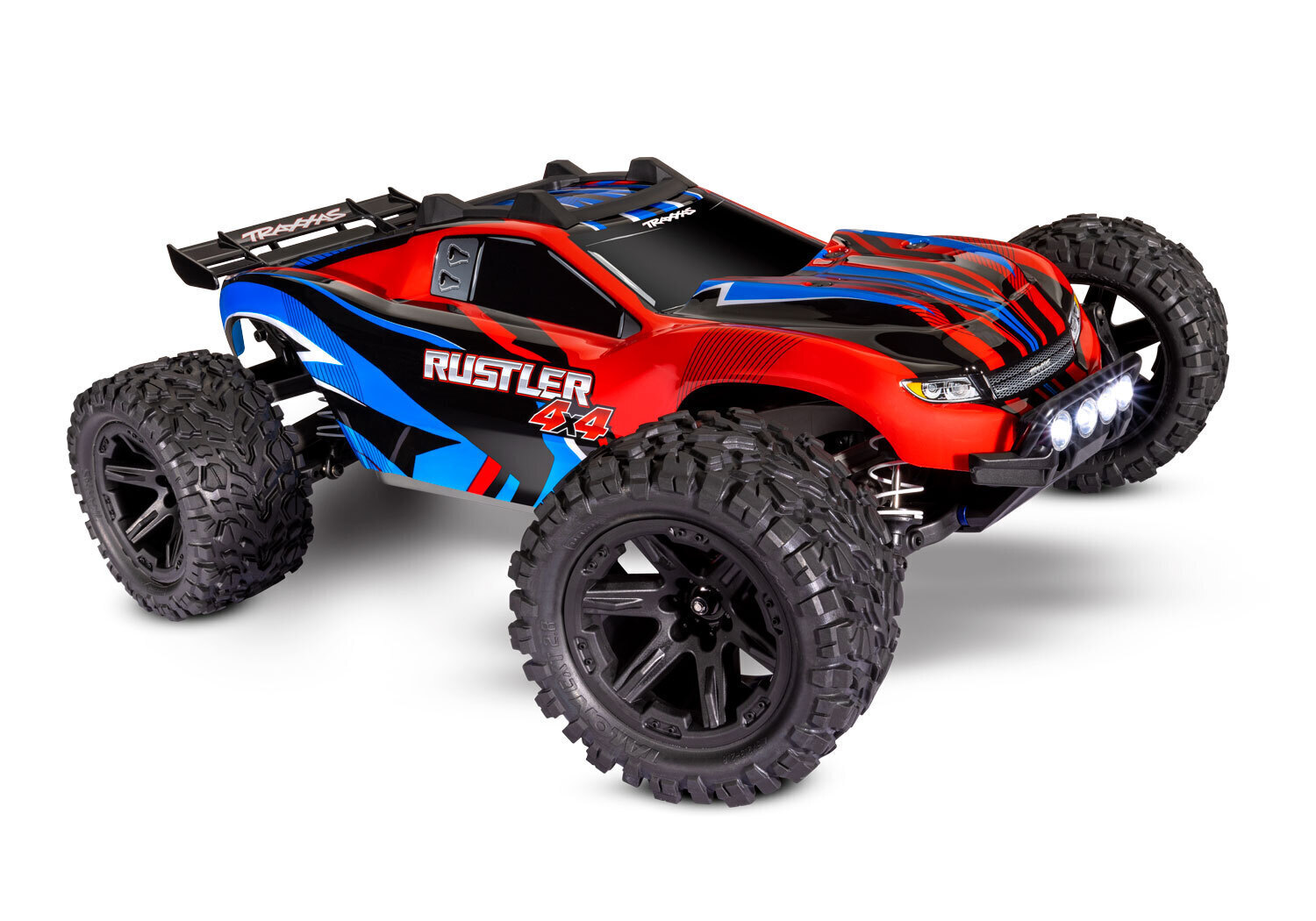 TRAXXAS Rustler Ready-To-Race Radio Control 55 Kmh with LED Lights ...