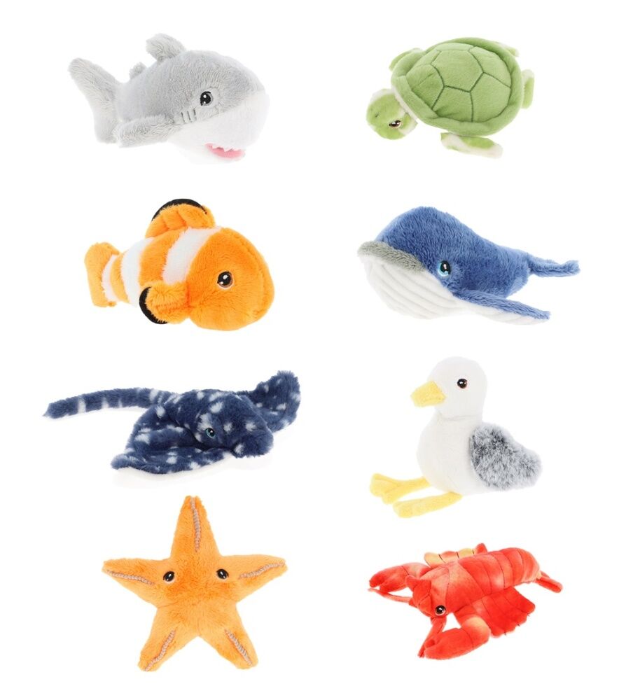 Keel Toys Keeleco 100% Recycled 14cm Sea Life Plush Toys 2768
