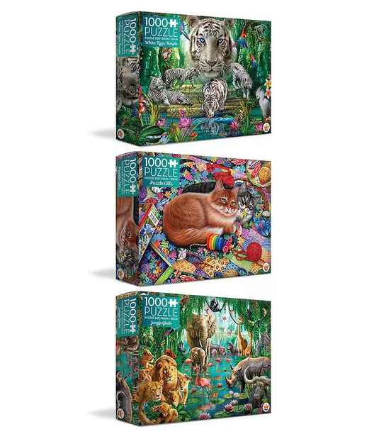 Regal Animals Series 1000pc Jigsaw Puzzles Assorted Style 19721