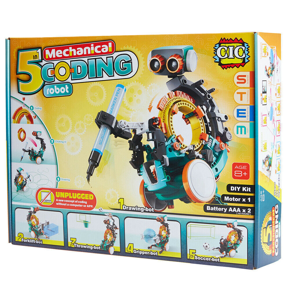 5 in 1 Mechanical Coding Robot STEM by Johnco