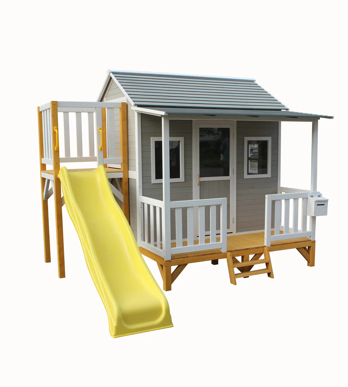 KidzShack DELIGHTFUL Shack Cubby House with Slide + Optional Extensions ...
