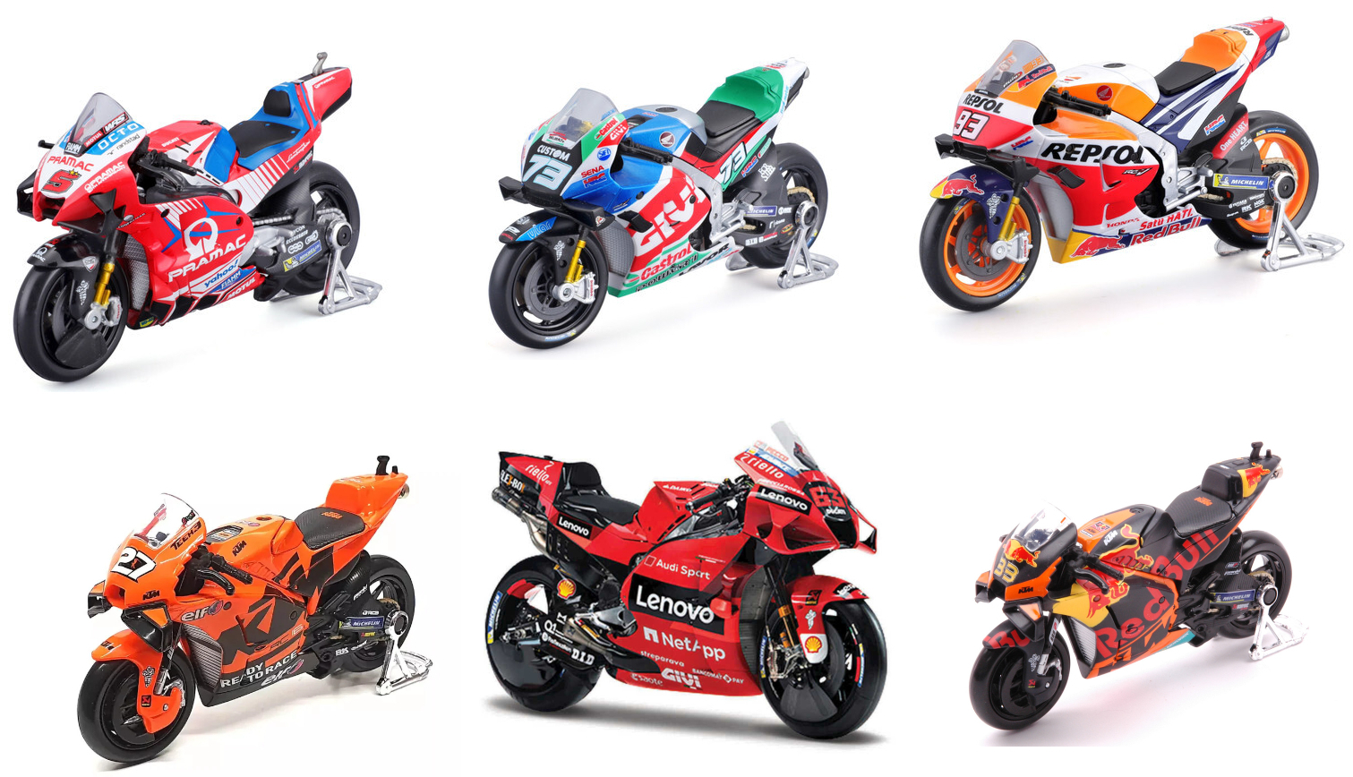 Maisto Moto GP 2021 1:18 Scale Motorbike Assorted; One Supplied