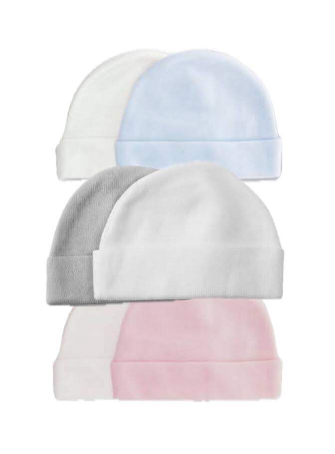 Playette Newborn Bamboo Caps/Beanies 2 Pack Assorted; One Supplied 131222